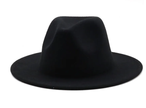 Solid Black/Khaki Fedora (Large option) – Kay's Elite